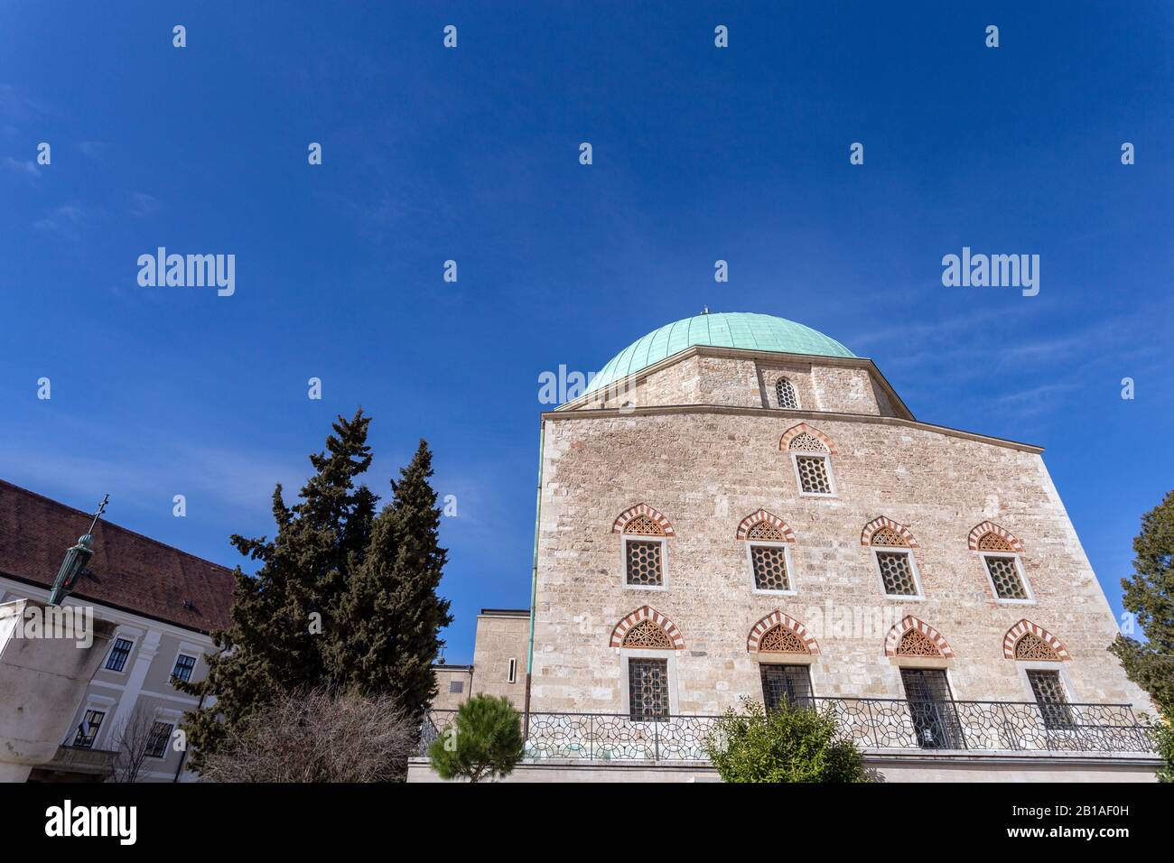The mosque of pasha Qasim the Victorious in Pecs, Hungary Stock Photo ...