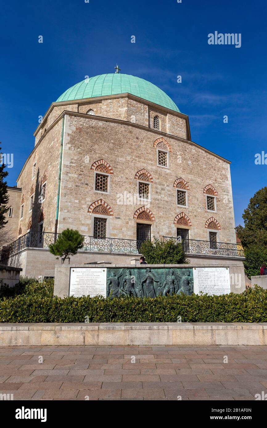 The mosque of pasha Qasim the Victorious in Pecs, Hungary Stock Photo ...