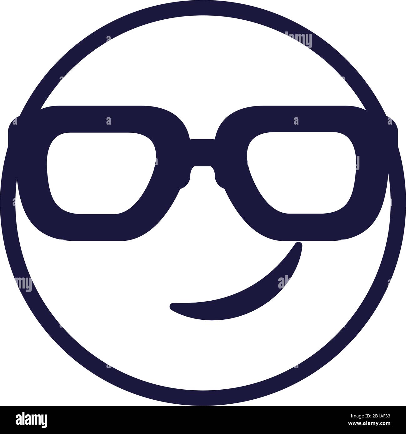 Cool emoji face flat style icon design, Cartoon expression cute ...