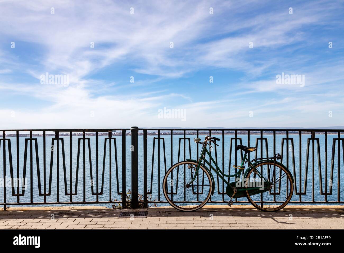 bicycle beside the sea Stock Photo - Alamy