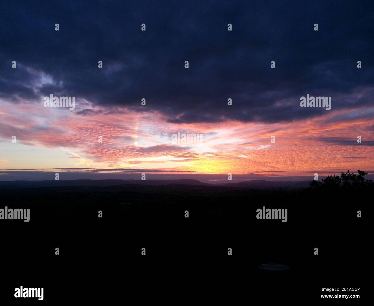 Colourful sunset sky Stock Photo - Alamy