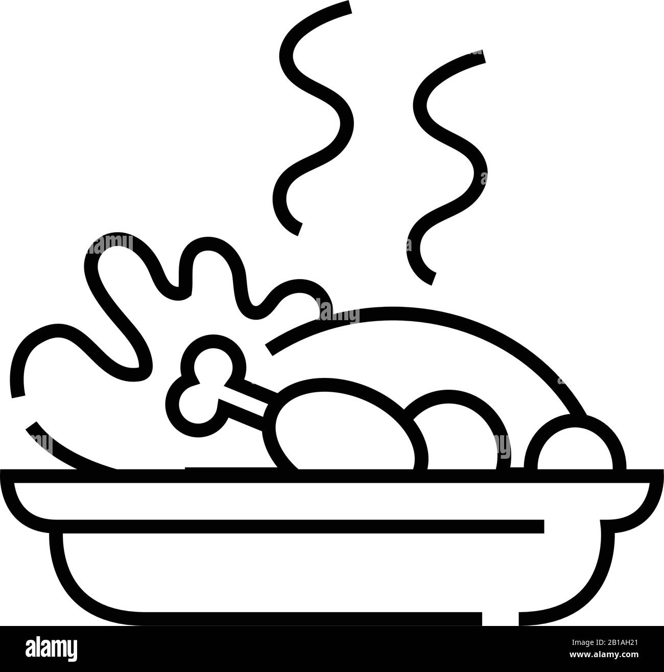 Thanksgiving linear baked turkey art hi-res stock photography and ...