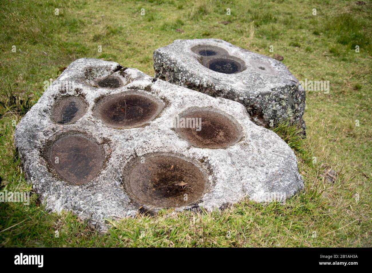 Called the Piedras de Pocitos, these stones have man-made holes ...