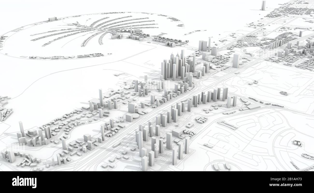 Dubai buildings 3d hi-res stock photography and images - Alamy