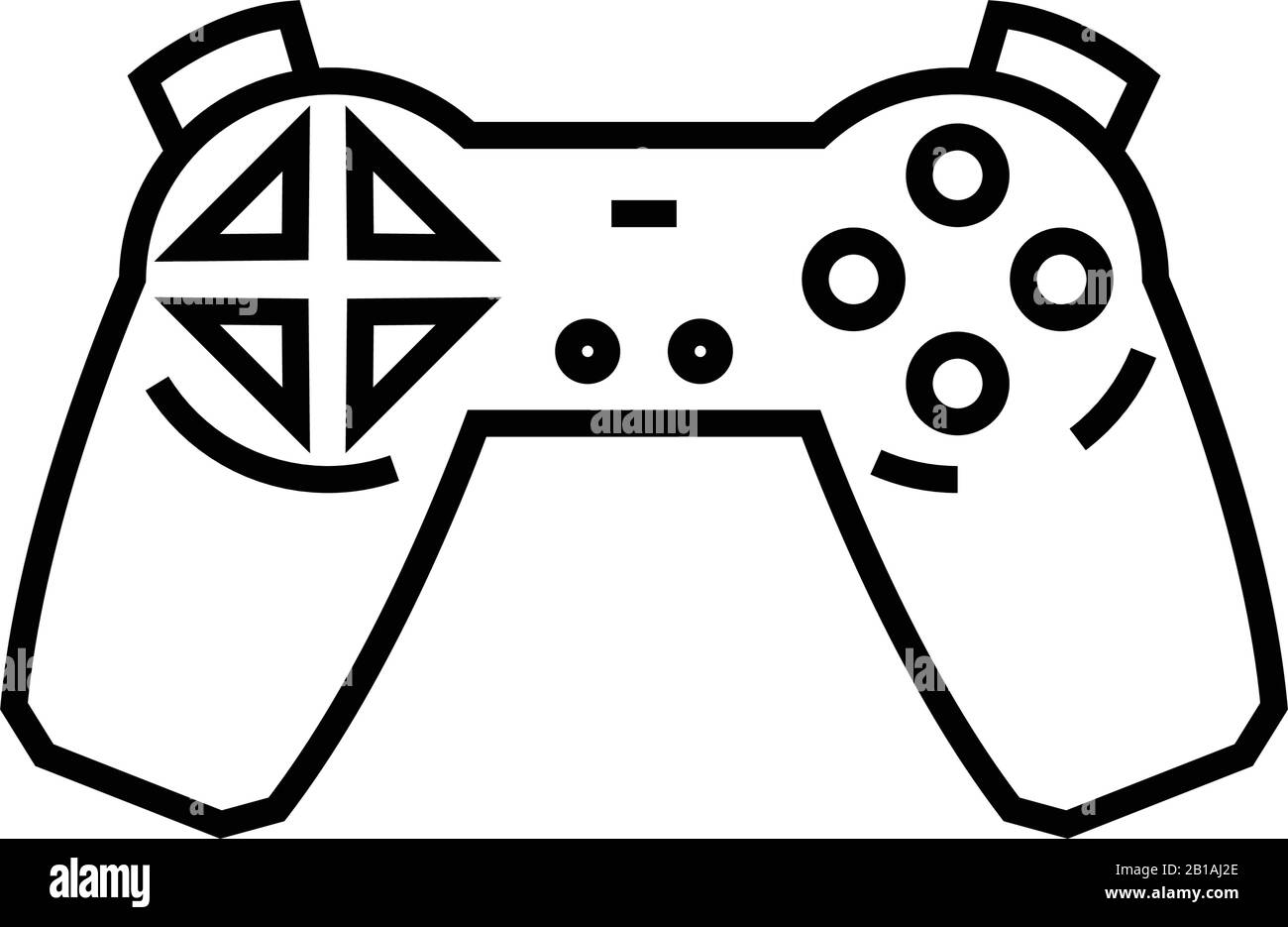 Control board line icon, concept sign, outline vector illustration ...