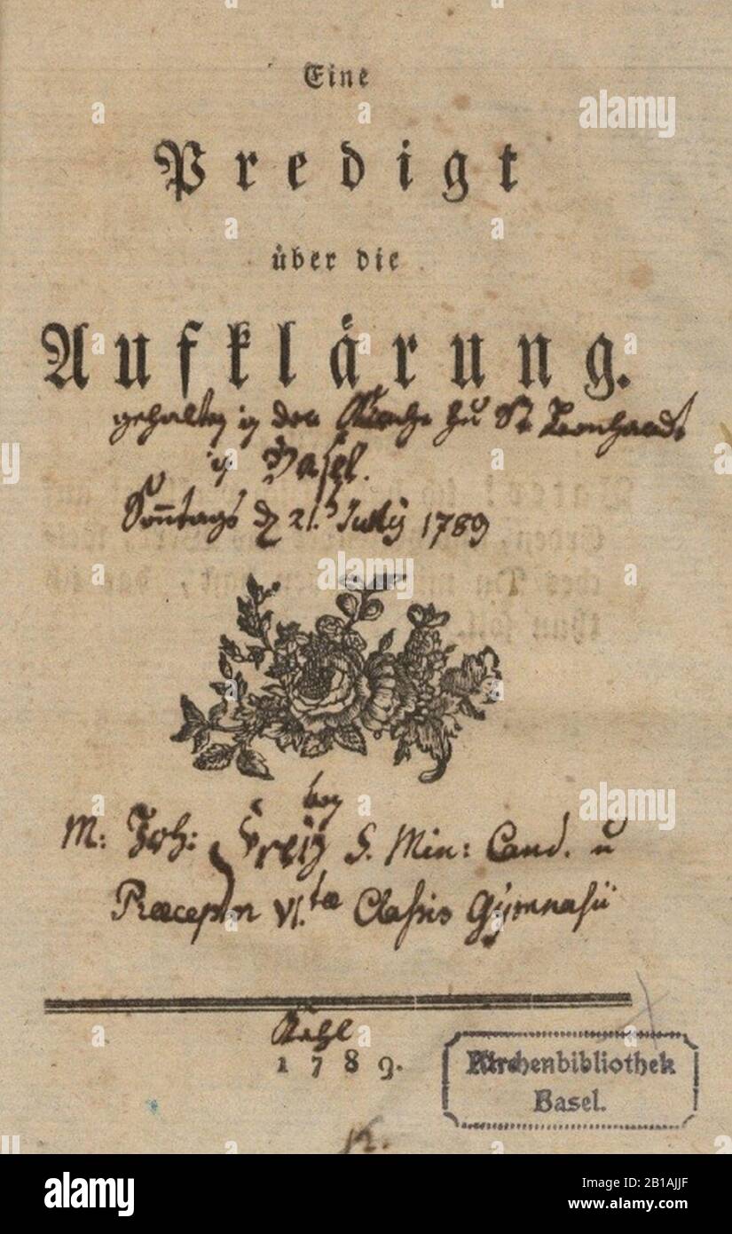 Aufklarung hi-res stock photography and images - Alamy