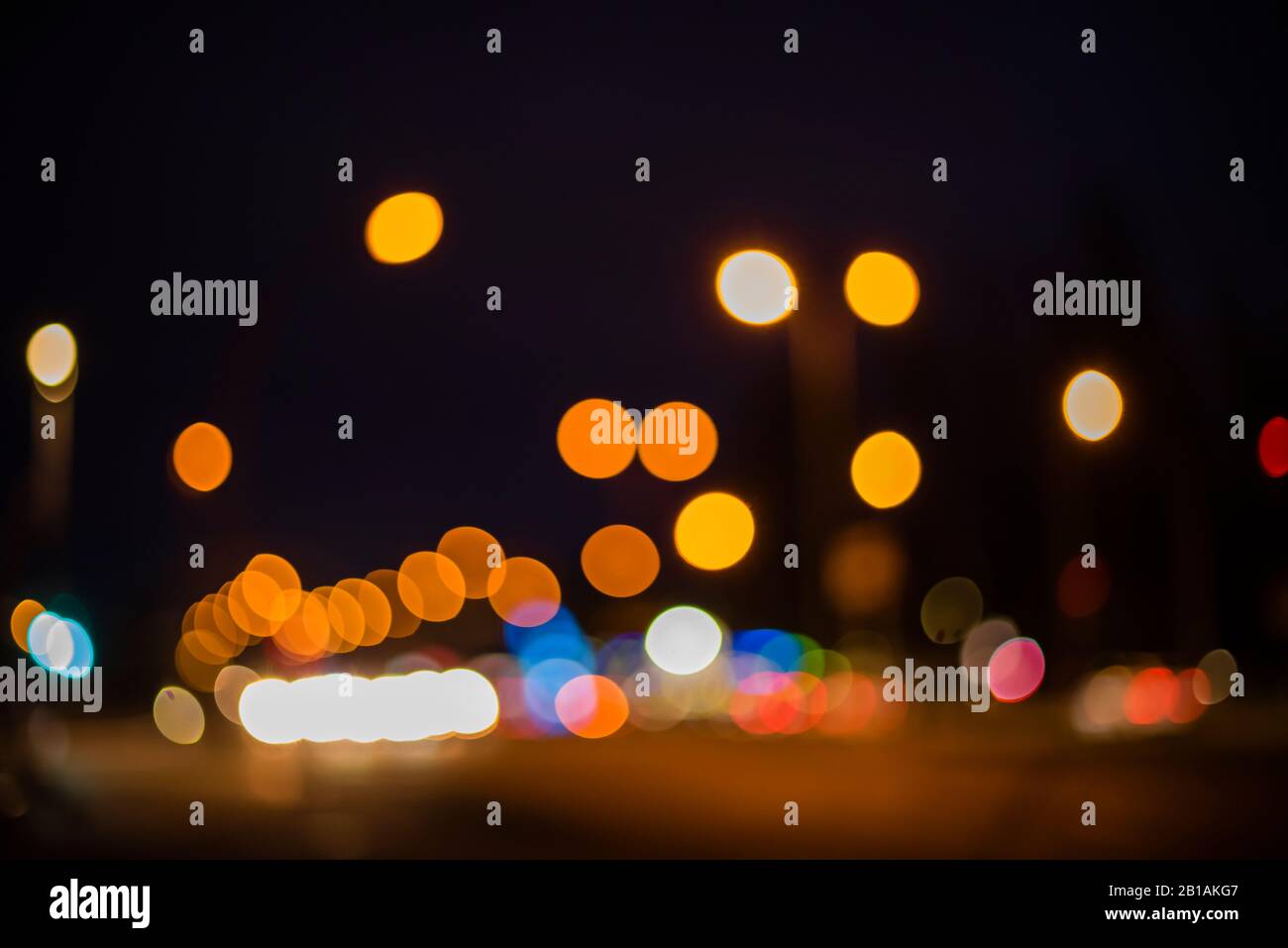 Bokeh photography in urban environment, beautiful bokeh, street lights ...