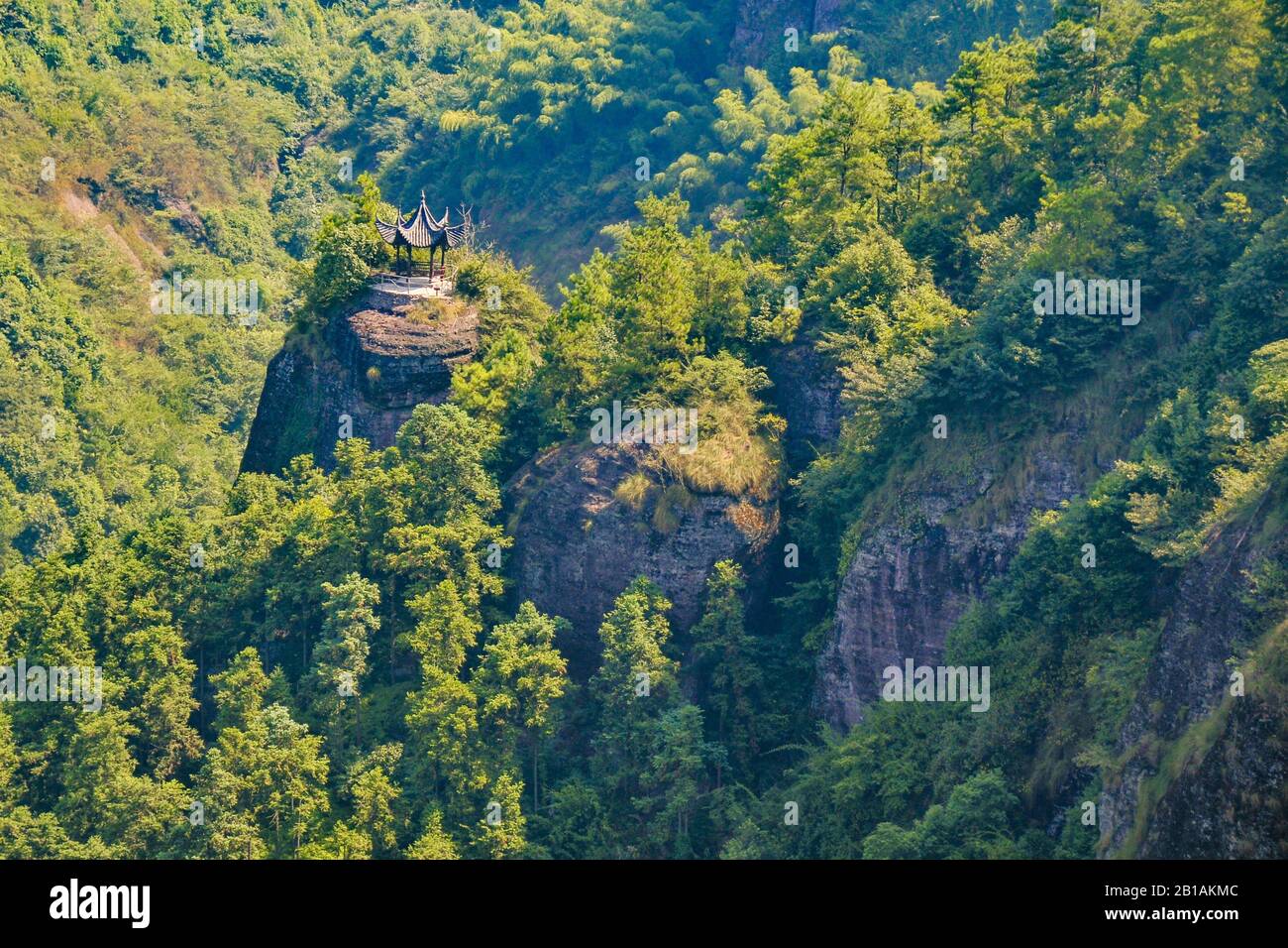 Zhejiang， CHINA-Jianglang mountain is located in shimen town of Quzhou ...