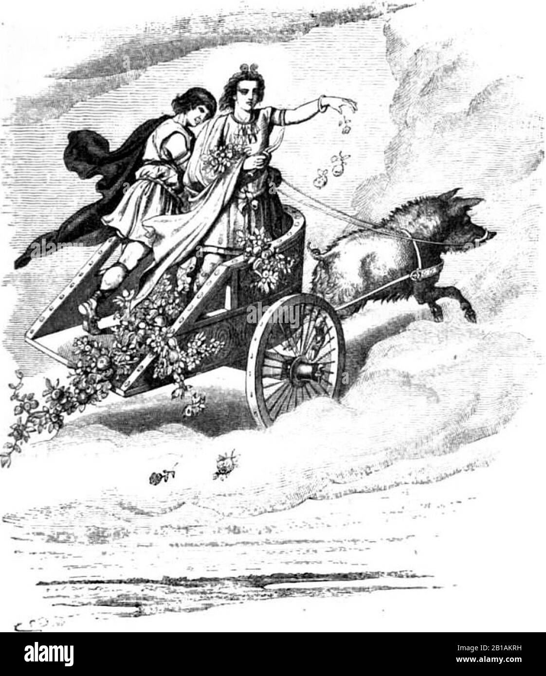 Freyer mit Skirnir Stock Photo - Alamy