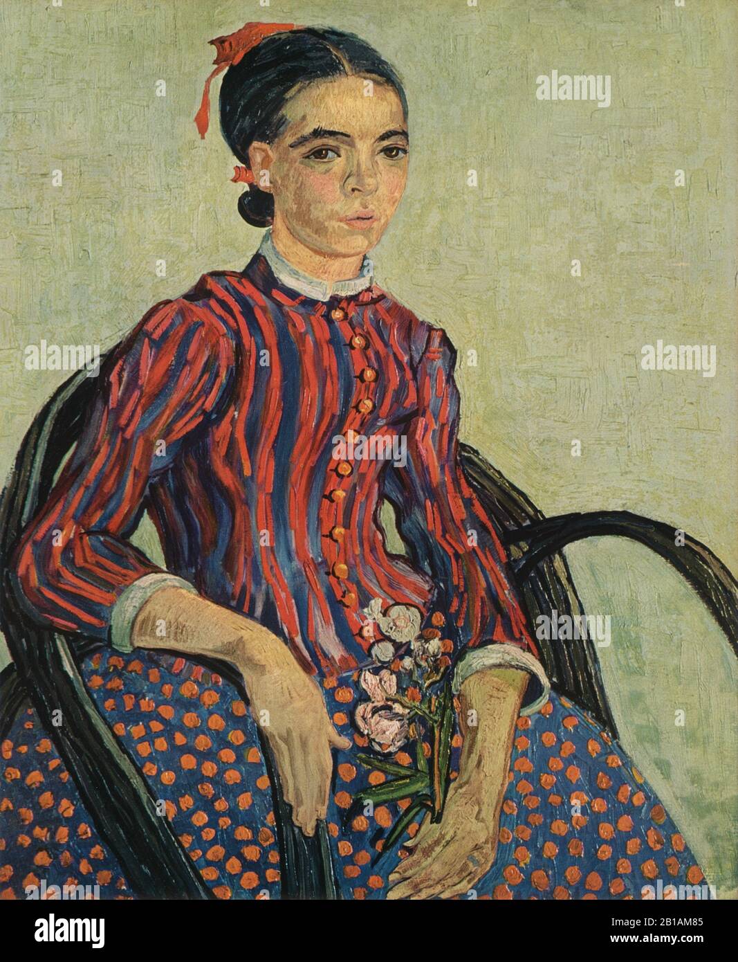 La Mousme 1888 painting by Vincent van Gogh - Very high resolution and ...