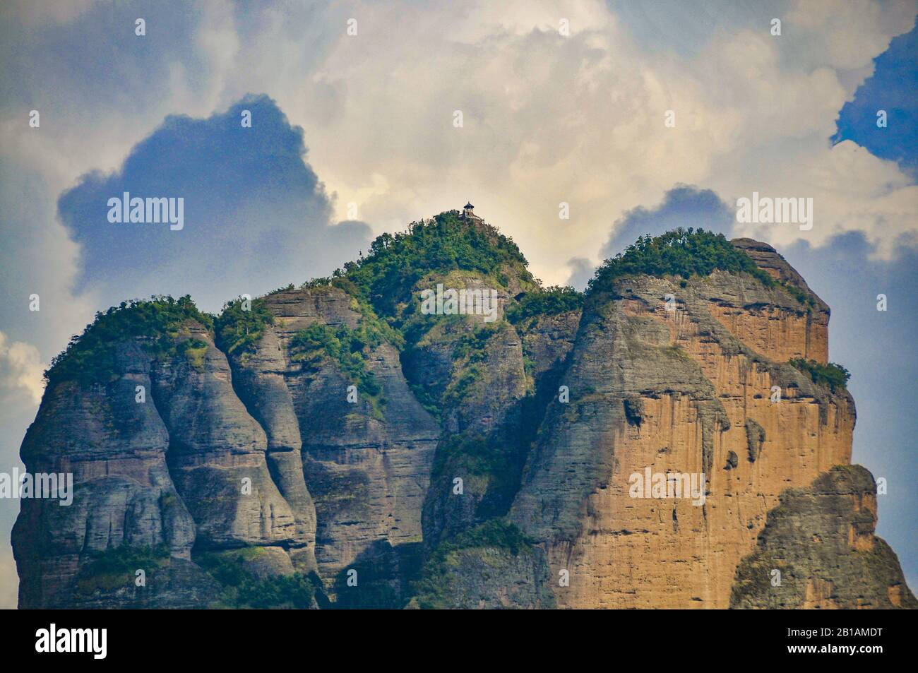 Zhejiang， CHINA-Jianglang mountain is located in shimen town of Quzhou ...