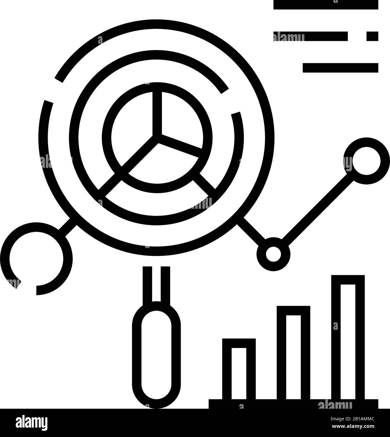 Diagram line icon, concept sign, outline vector illustration, linear ...