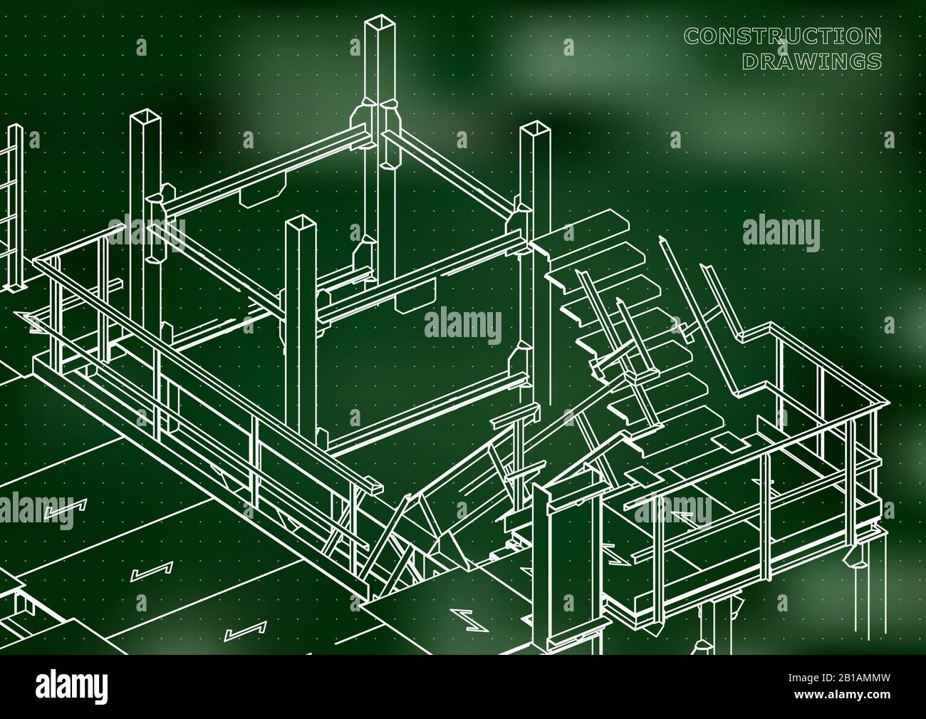 Construction beams and columns Stock Vector Images - Alamy