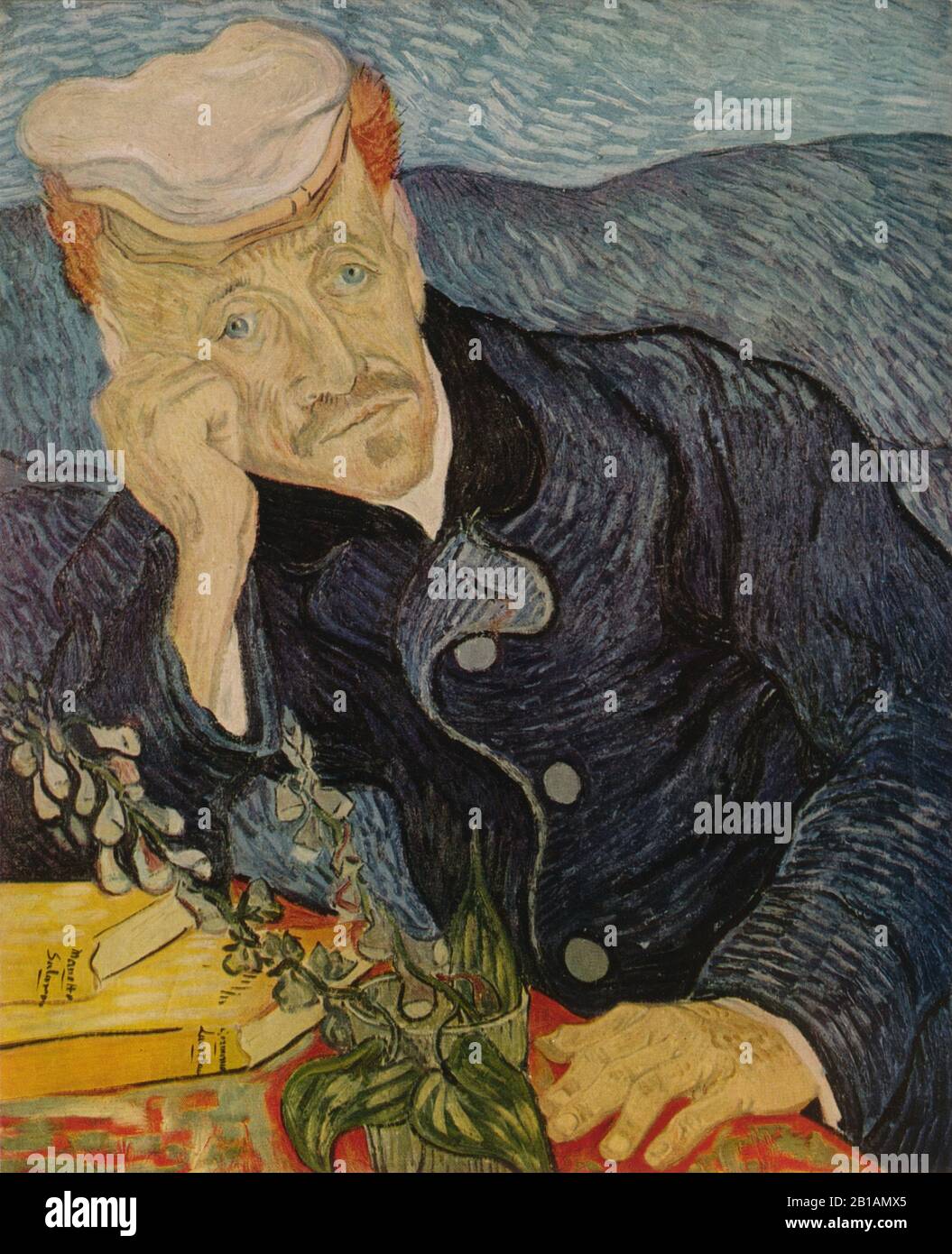 Portrait of Dr. Gachet 1890 painting by Vincent van Gogh - Very high ...