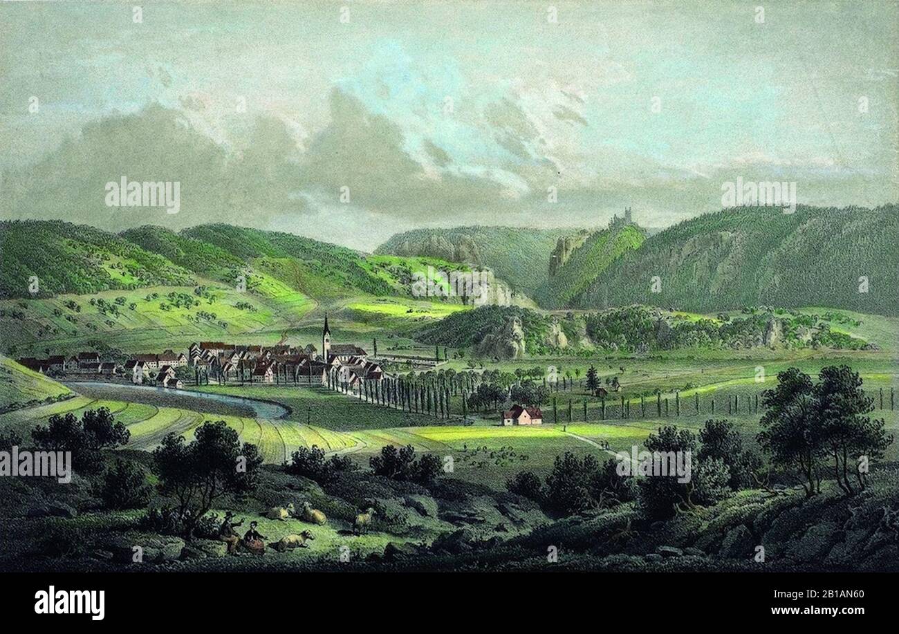 Fridingen, Stadtansicht von Eberhard Emminger Stock Photo - Alamy