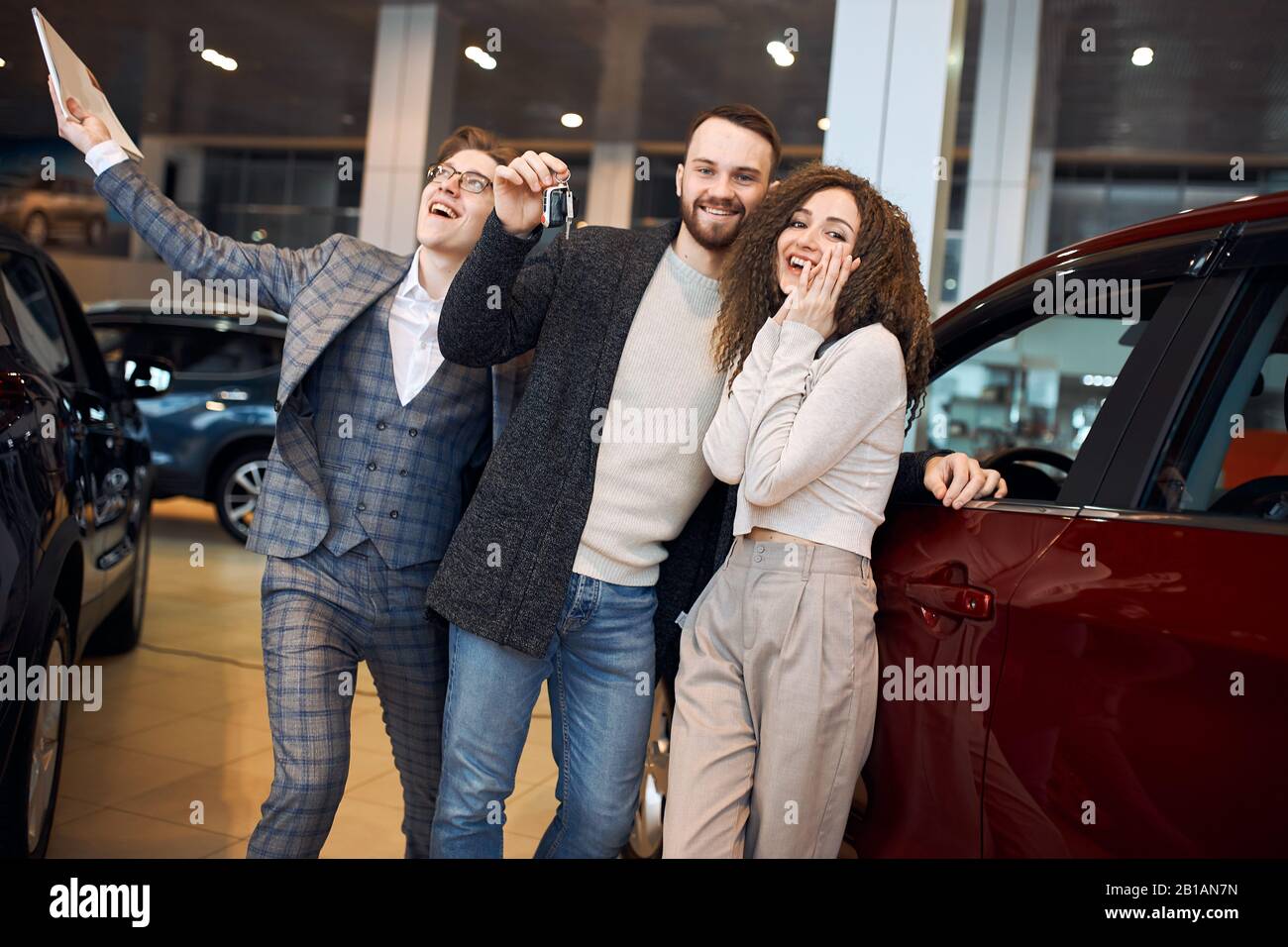 our clients are always satisfied with qualities of cars, close up photo ...