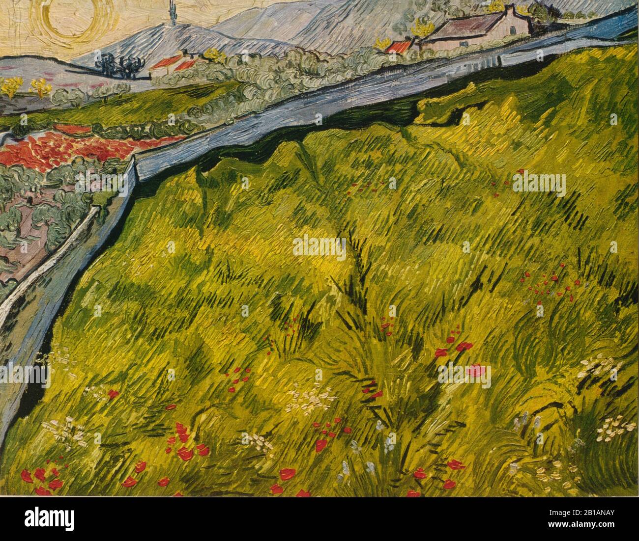 The Enclosed Field, 1889 - painting by Vincent van Gogh - Very high ...