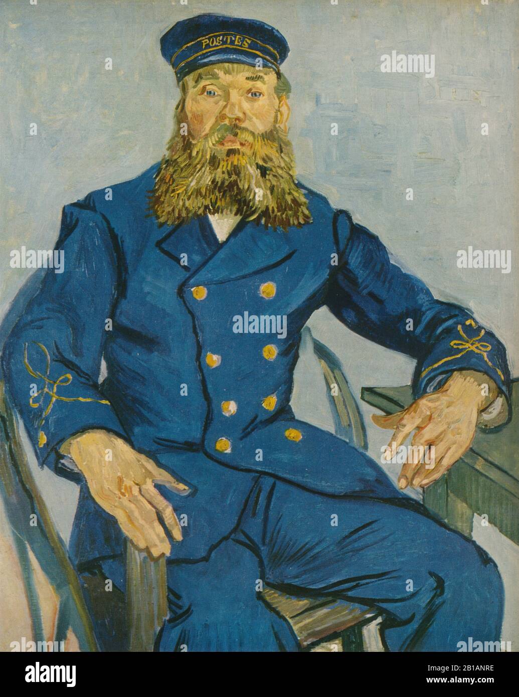 The Postman Roulin, 1888 - painting by Vincent van Gogh - Very high ...