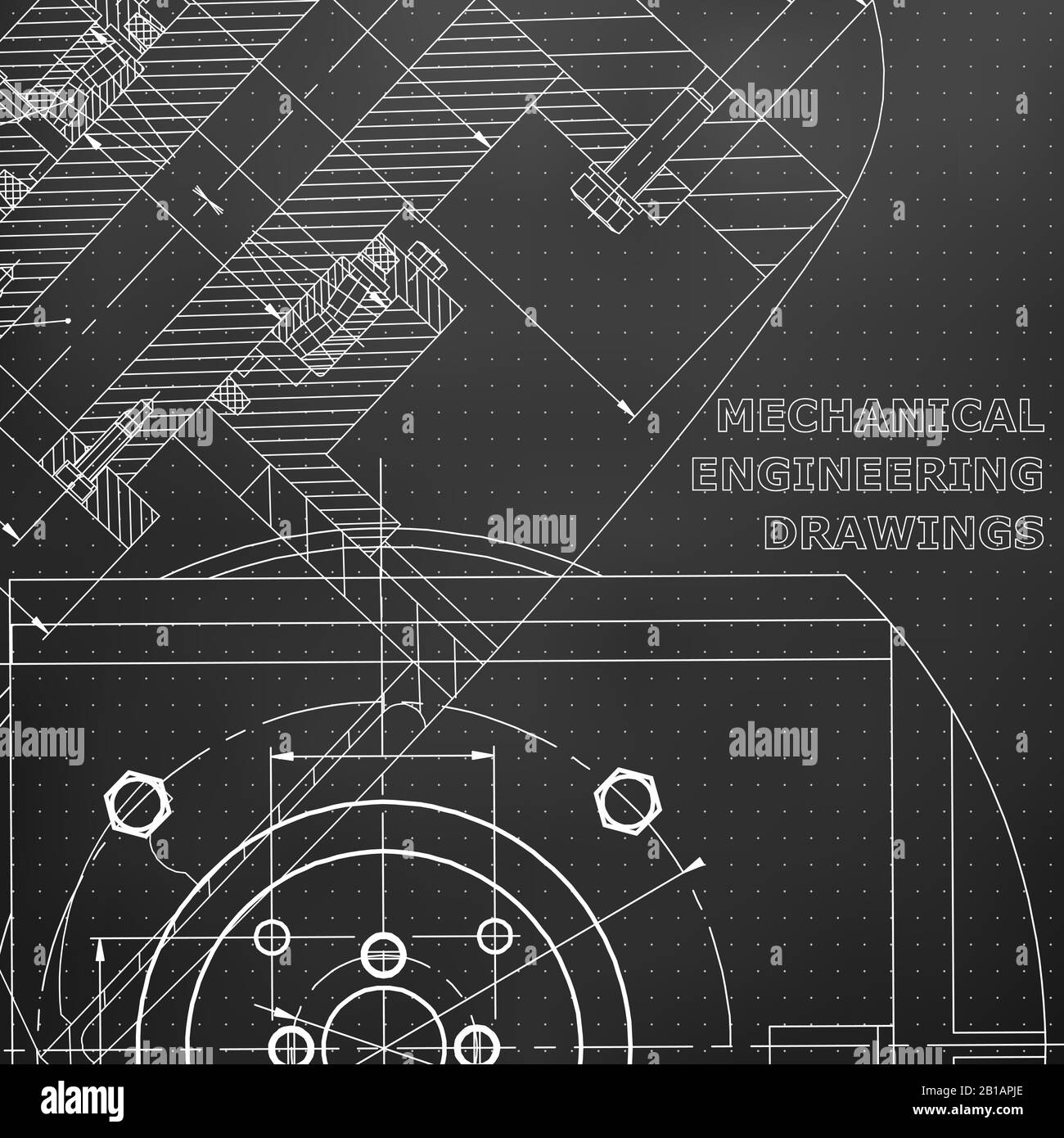 Mechanics. Technical design. Engineering style. Mechanical. Cover ...