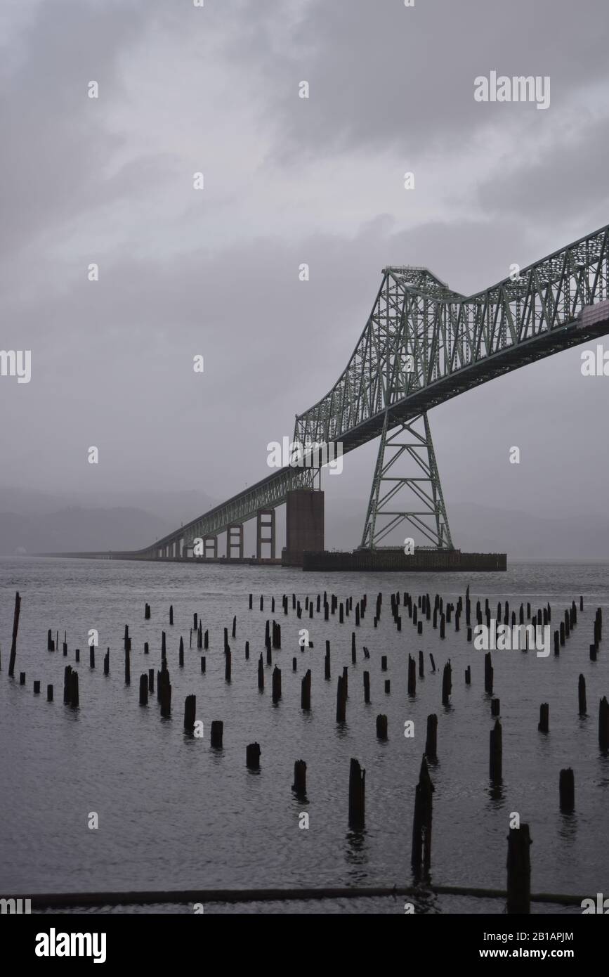 The Astoria–Megler Bridge is a steel cantilever through truss bridge in ...