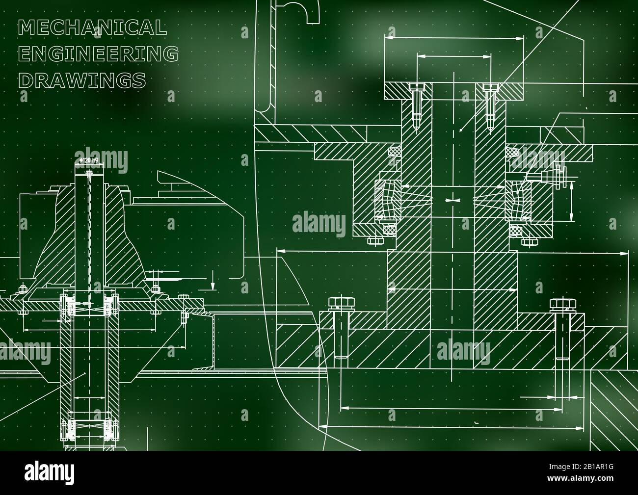 Mechanical engineering. Technical illustration. Backgrounds of ...