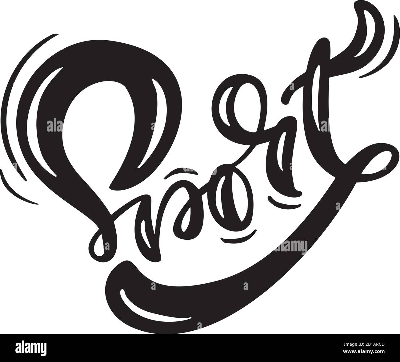 SPORT calligraphy letterign hand drawn word. Vector Success people ...