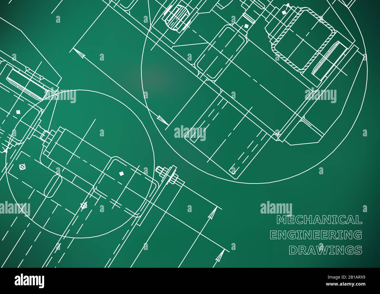 Blueprints in blue light Stock Vector Images - Alamy