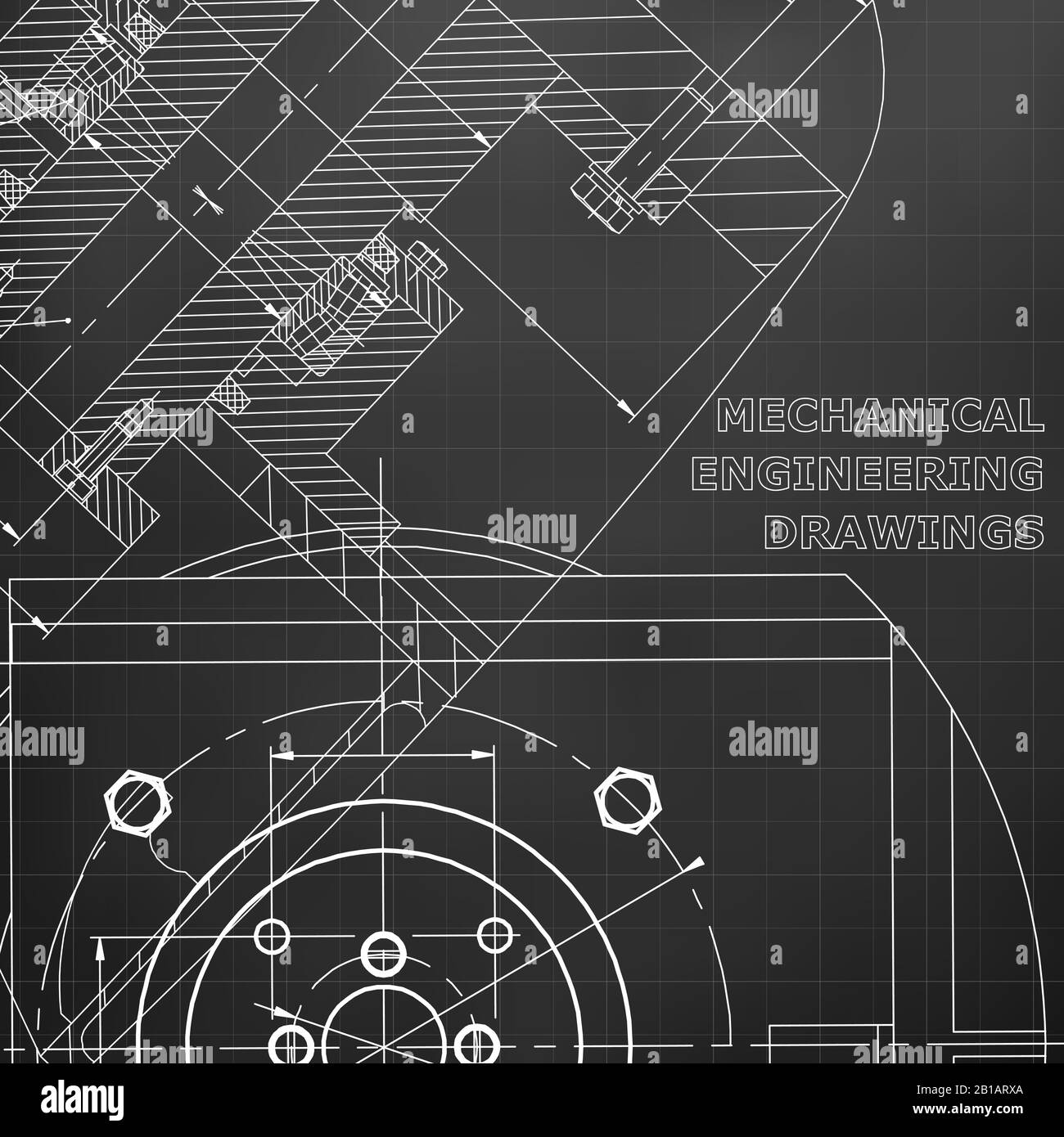 Mechanics. Technical design. Engineering style. Mechanical. Cover ...