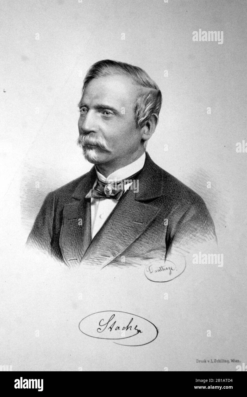 Friedrich August Stache Litho Stock Photo - Alamy