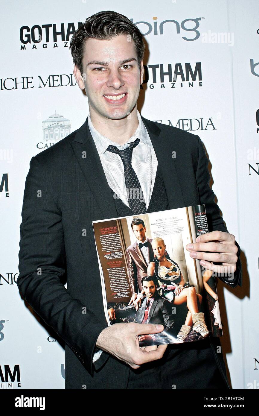 New York, NY, USA. 15 March, 2010. Olympic fencing medalist, Tim ...