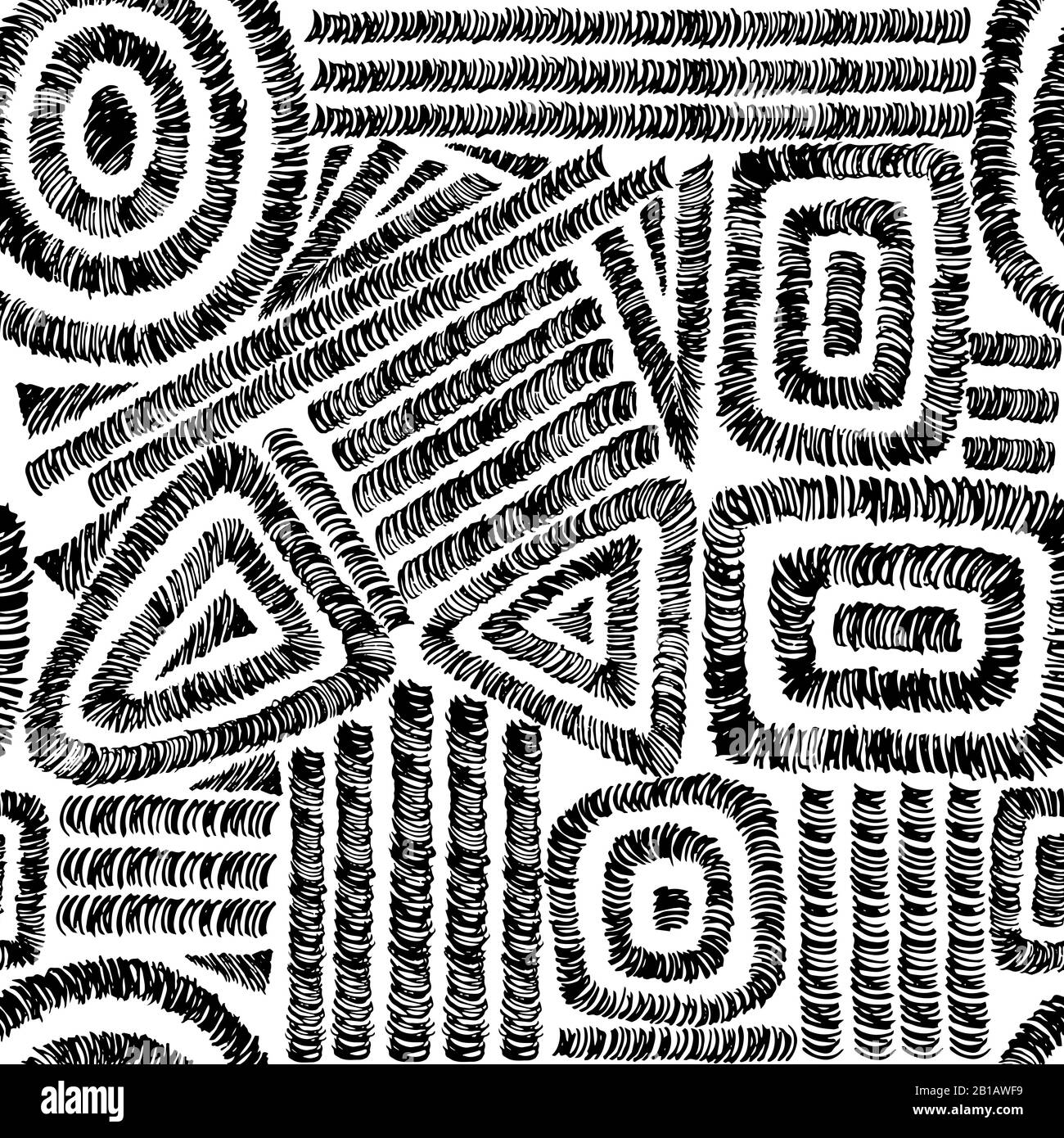 African Textile Patterns Black And White