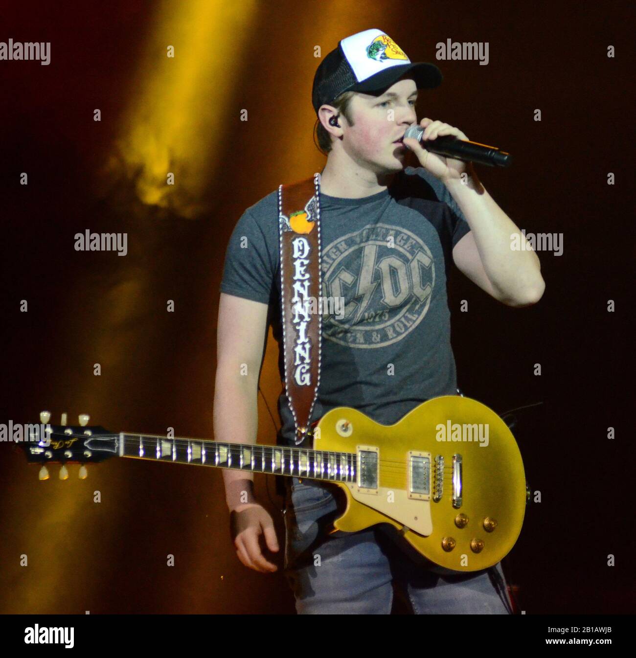 February 13, 2020: Country singer Travis Denning performs at The Sylvee ...