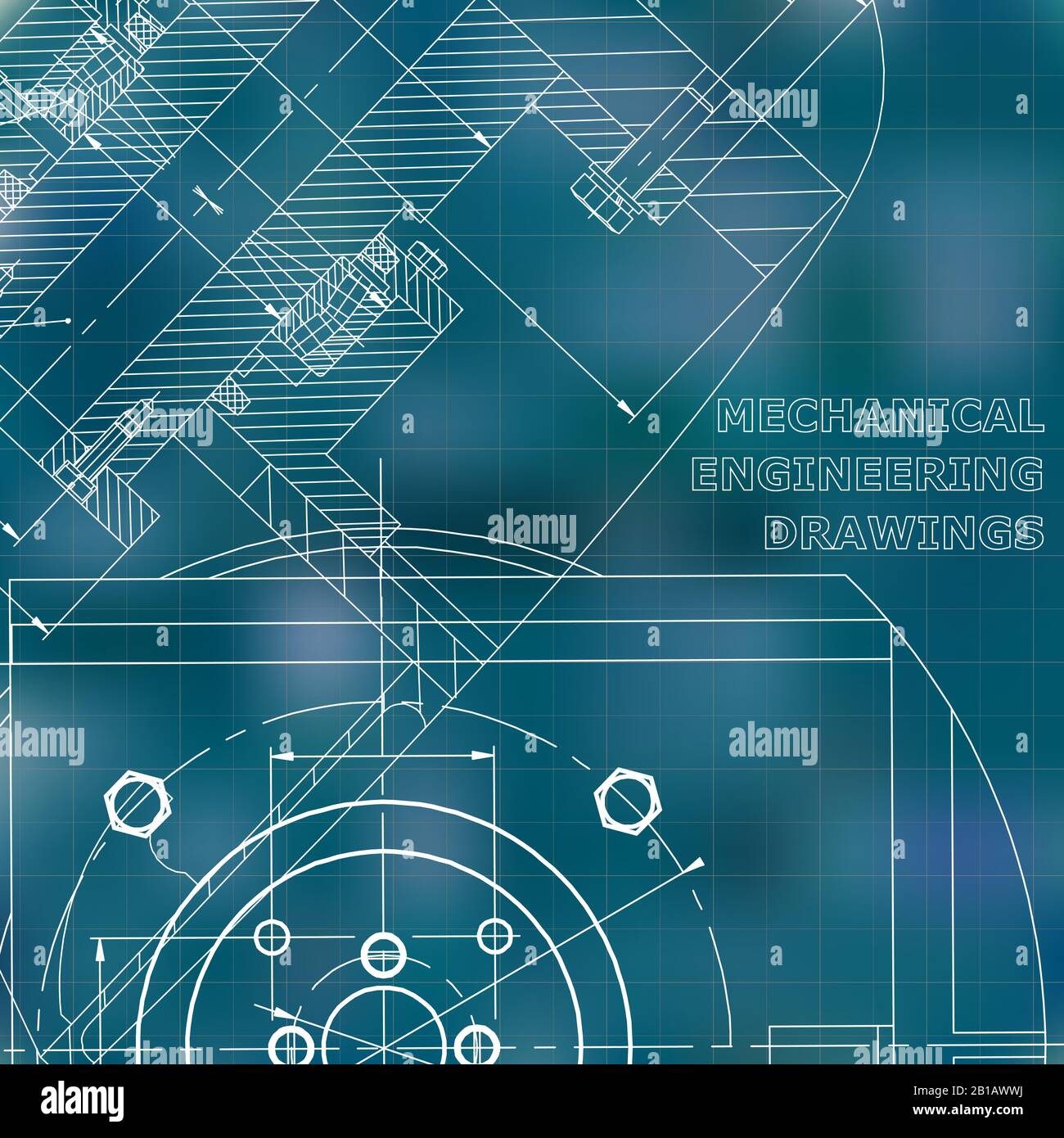 Mechanics. Technical design. Engineering style. Mechanical. Cover ...