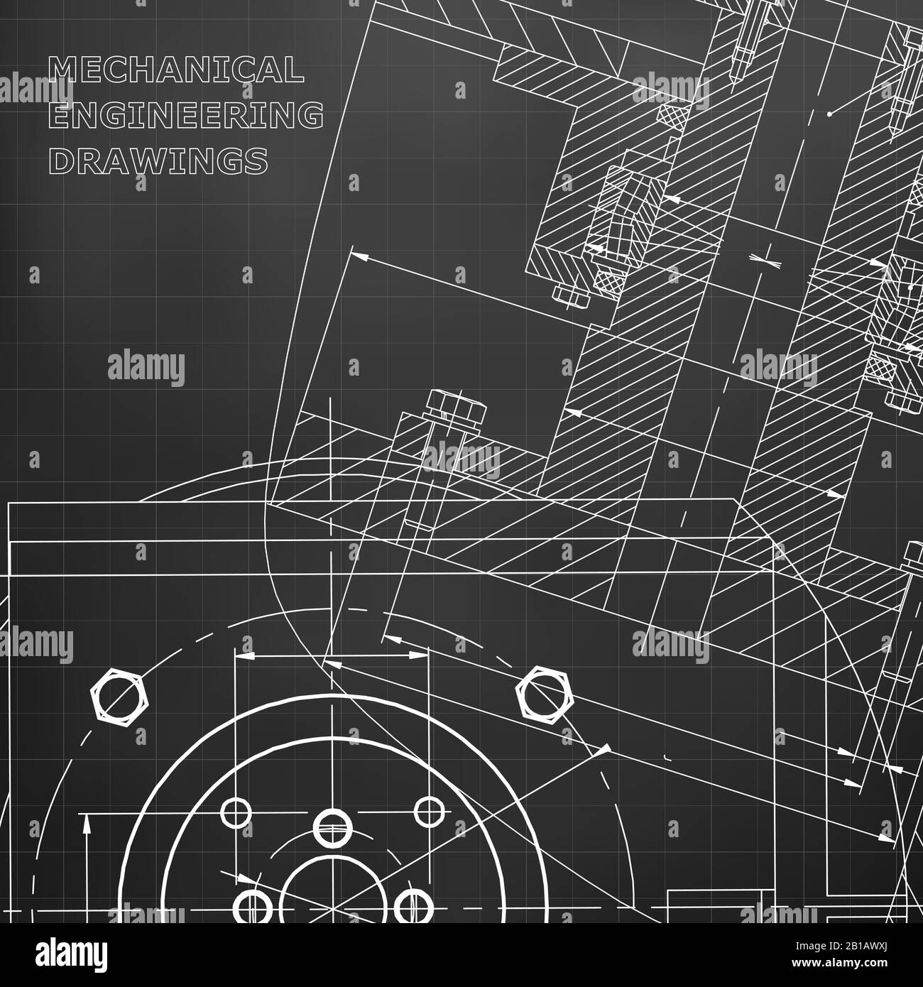 Mechanics. Technical design. Engineering. Corporate Identity. Black ...