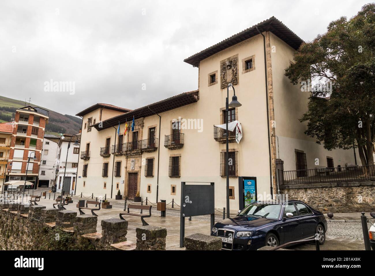Cangas del Narcea, Spain. The Palacio de Toreno (Toreno Palace), now ...