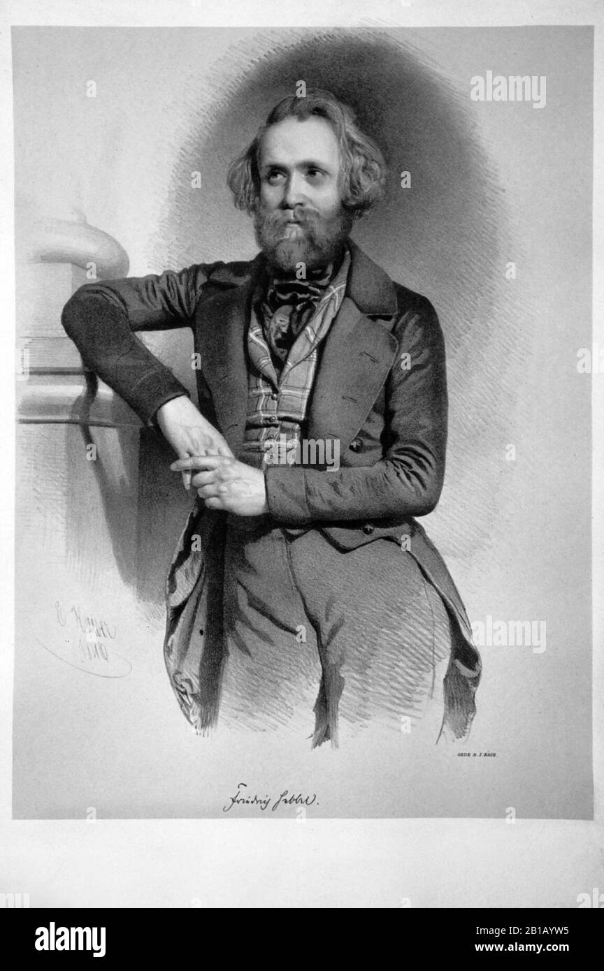 Friedrich Hebbel Litho 02 Stock Photo - Alamy