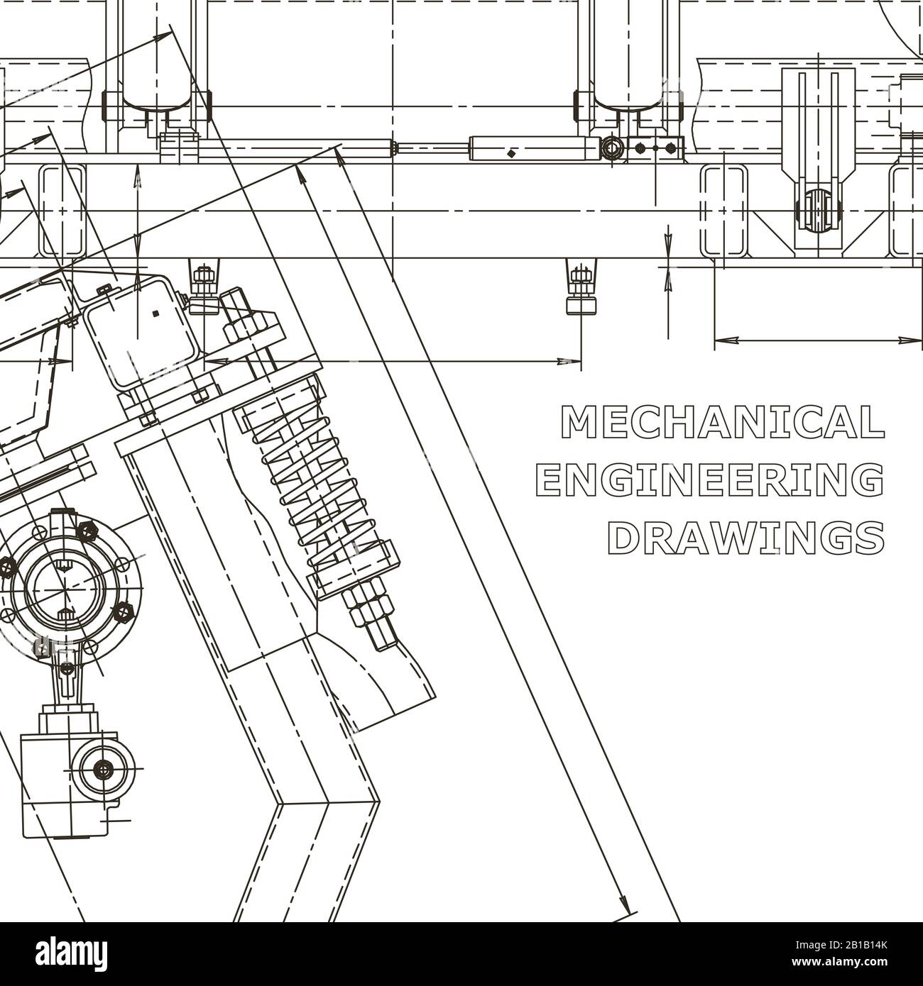 Blueprint, scheme, plan, sketch. Technical illustrations, backgrounds ...