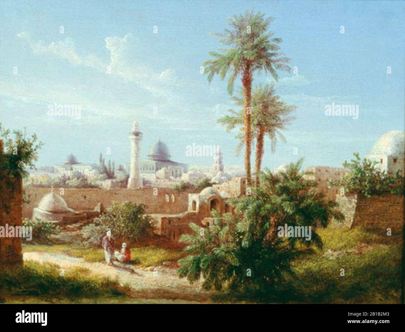 Friedrich Otto Georgi - Blick auf Jerusalem Stock Photo - Alamy