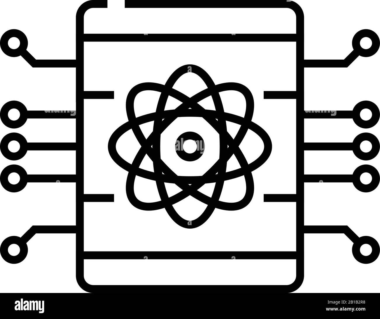 Data link line icon, concept sign, outline vector illustration, linear ...