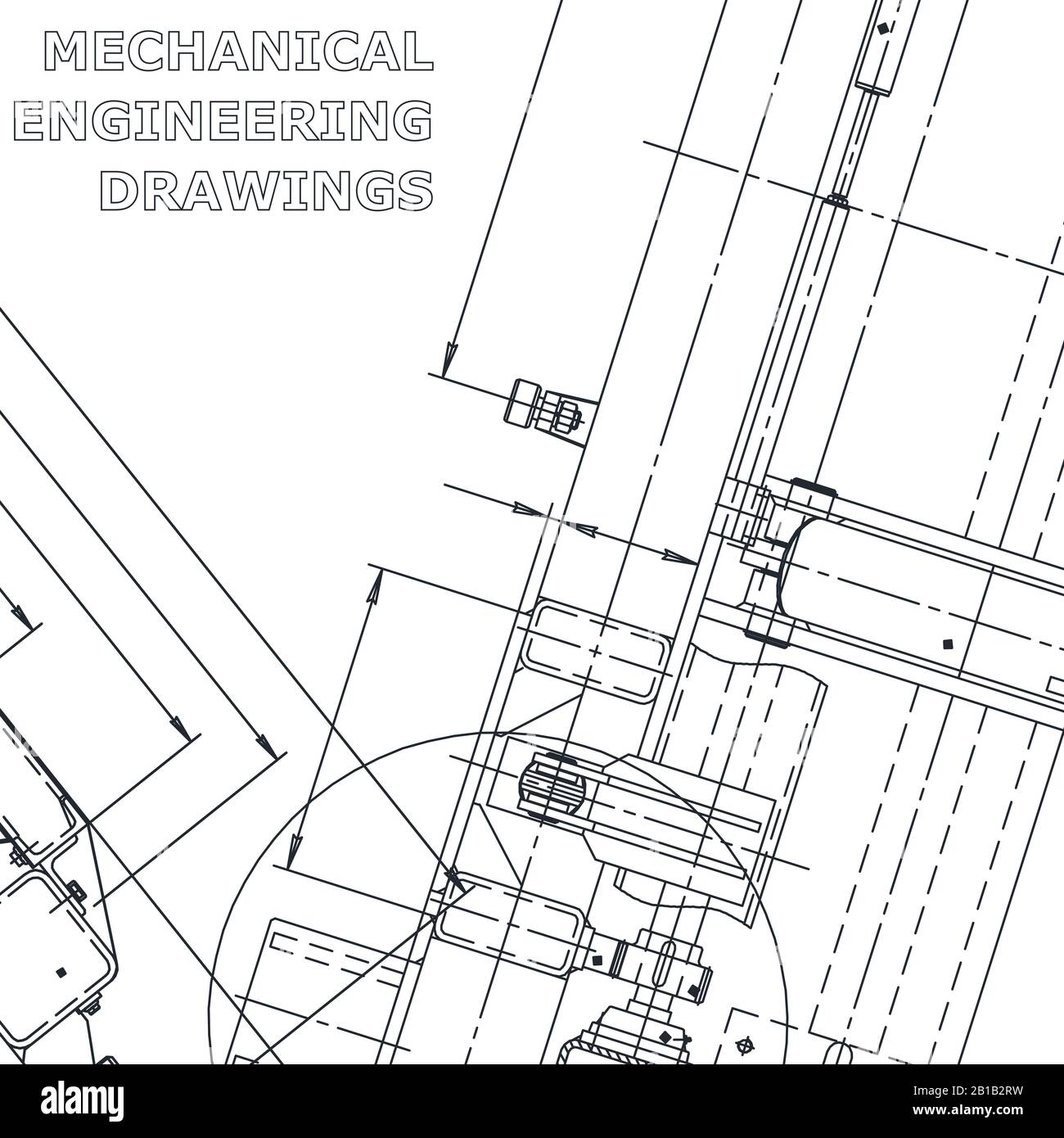 Blueprint. Vector engineering illustration. Technical illustrations ...