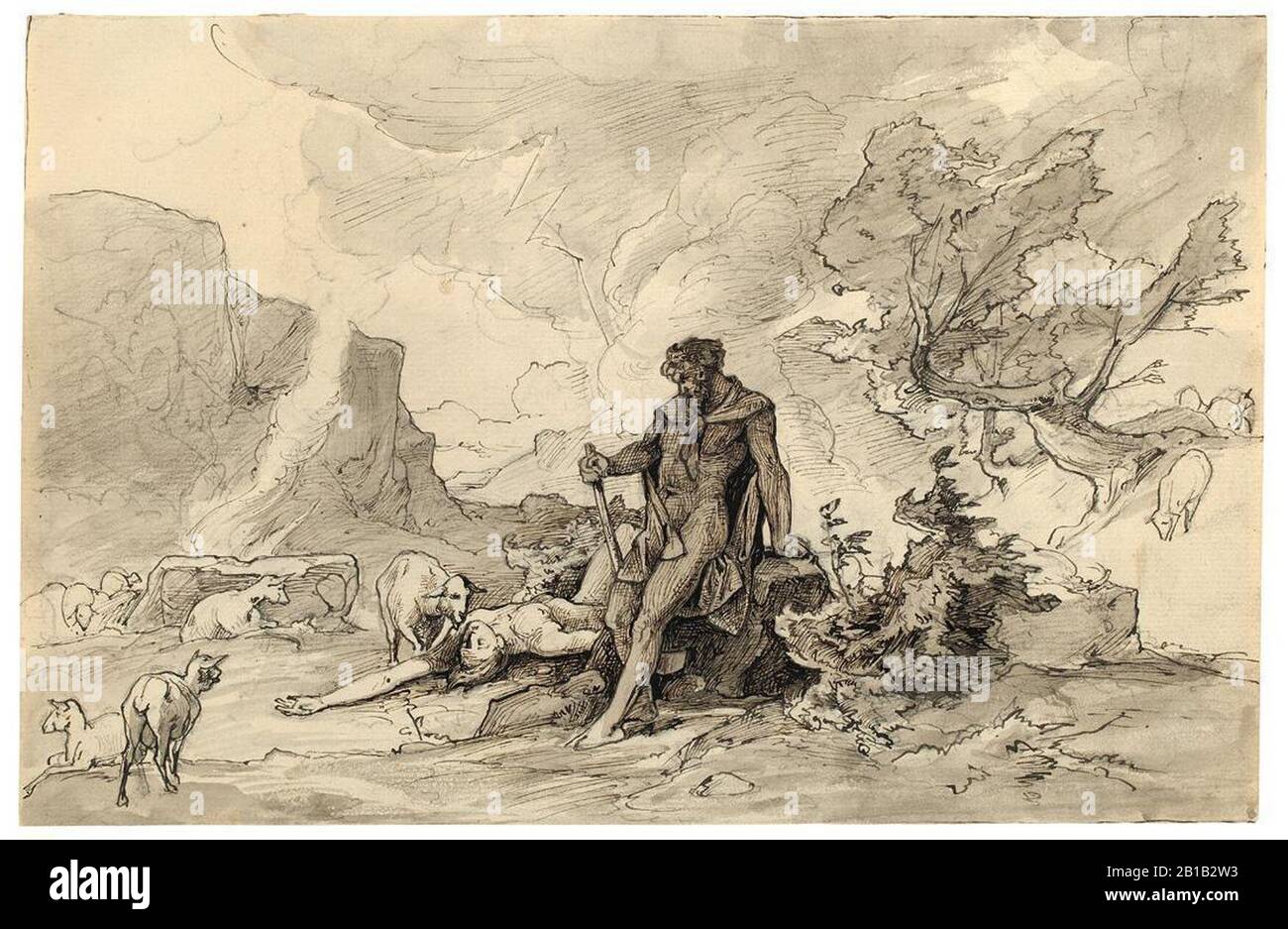 Friedrich Preller d.Ä. - Kain und Abel Stock Photo - Alamy