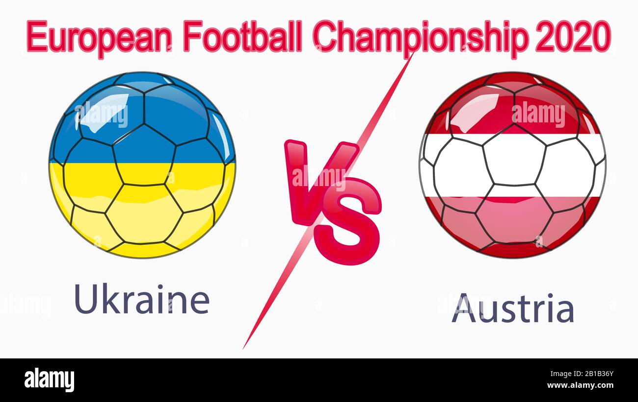 2020 European Football Championship, banner, web design, match between ...
