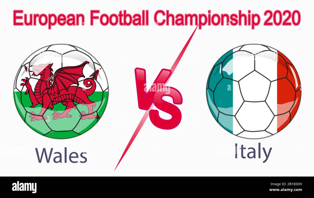 2020 European Football Championship, banner, web design, match between ...