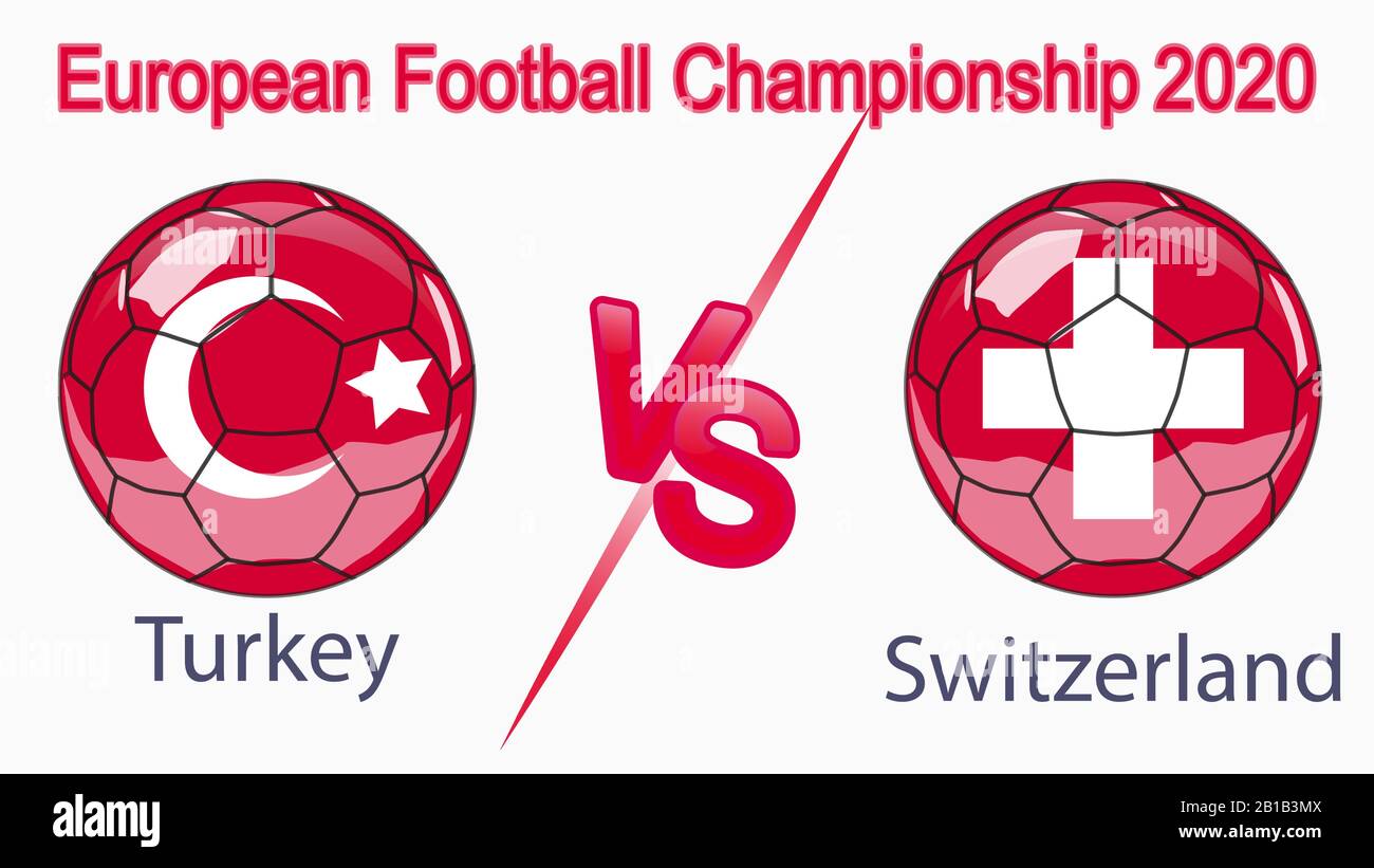 2020 European Football Championship, banner, web design, match between ...