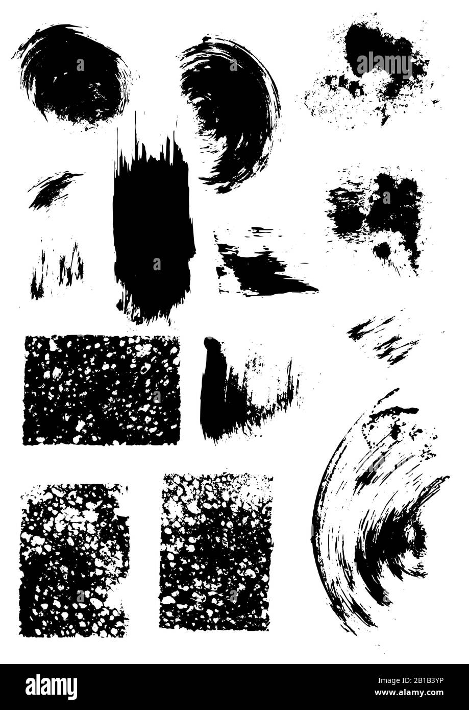 Drawing with a brush, sponge, textile. Gouache. Prints for your design ...