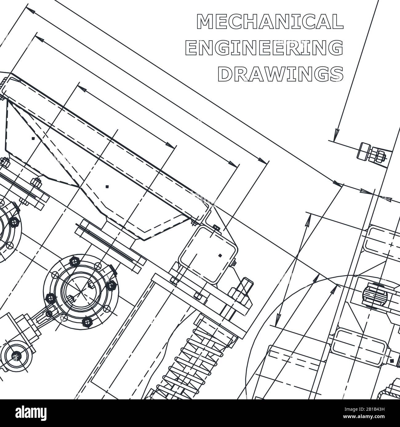 Blueprint. Corporate Identity. Vector engineering illustration ...