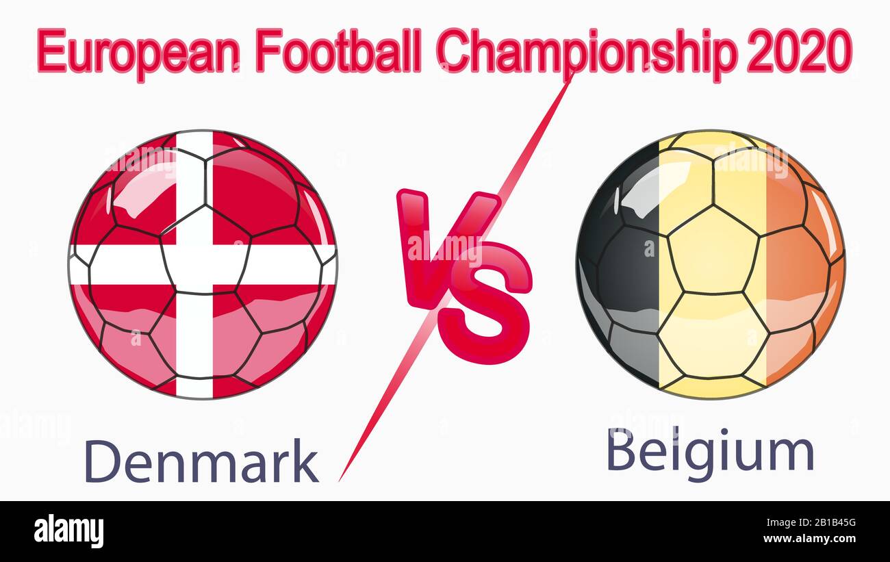 2020 European Football Championship, banner, web design, match between ...