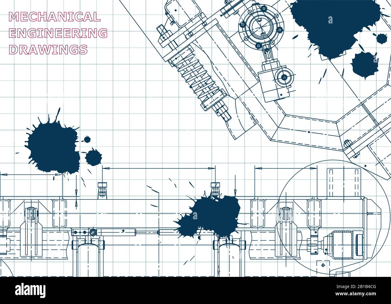 Computer aided design systems. Technical illustrations, backgrounds ...