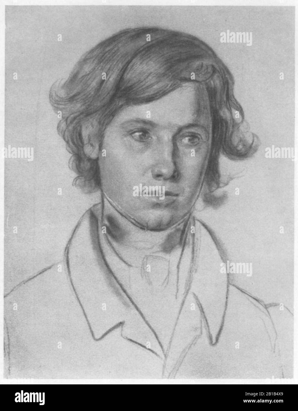 Friedrich Wasmann Bildnis eines jungen Mannes Stock Photo - Alamy