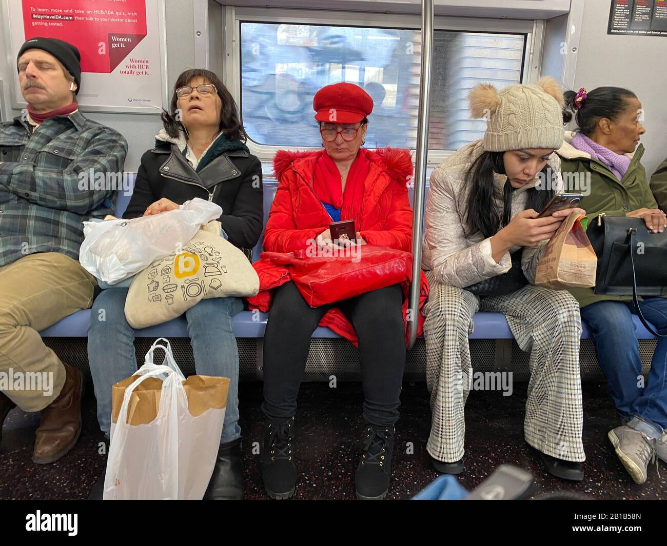 People Inside Subway Train